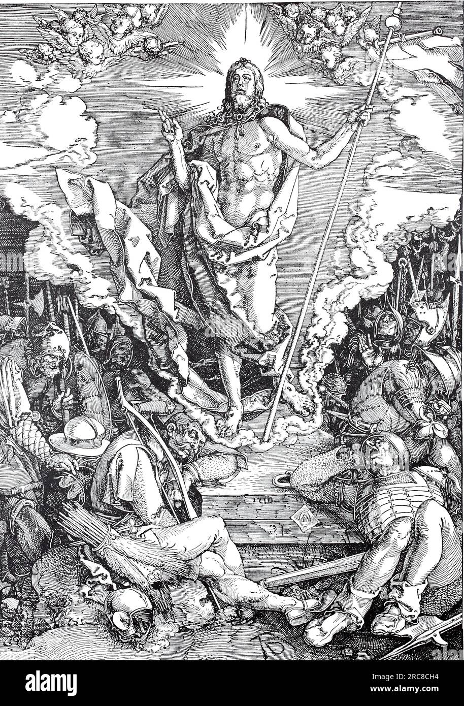 Woodcuts to complete the great passion, the resurrection of Christ ...