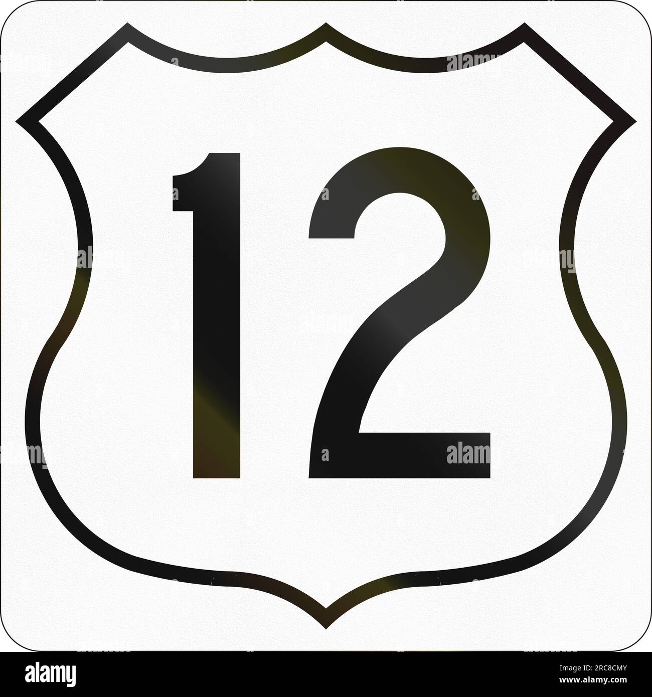 Route marker for Nova Scotia trunk highway number 12 Stock Photo - Alamy