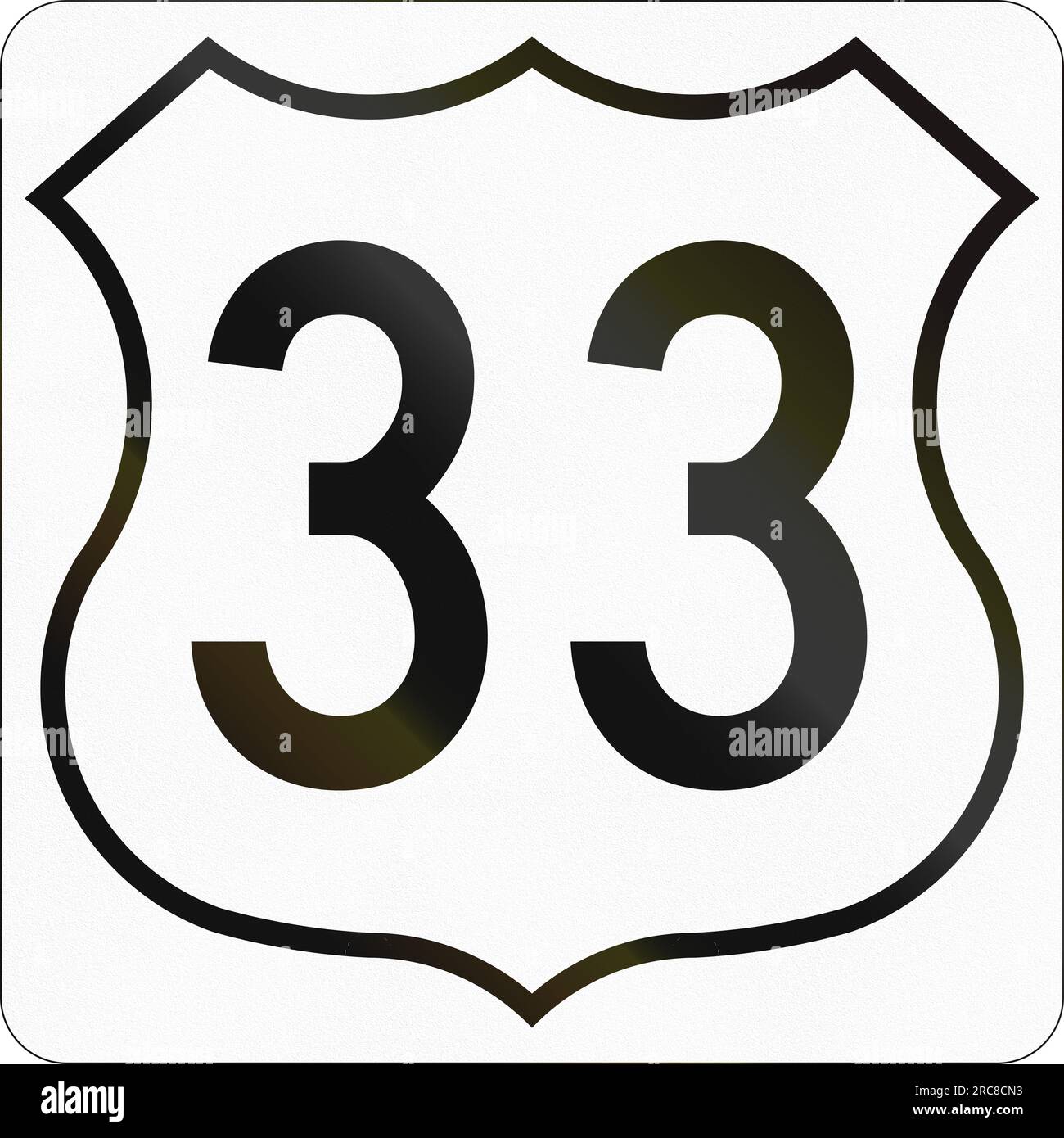 Route marker for Nova Scotia trunk highway number 33 Stock Photo - Alamy
