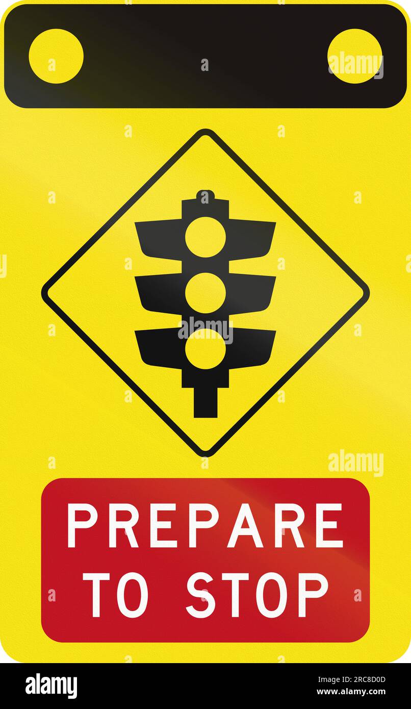 Prepare to stop sign hi-res stock photography and images - Alamy