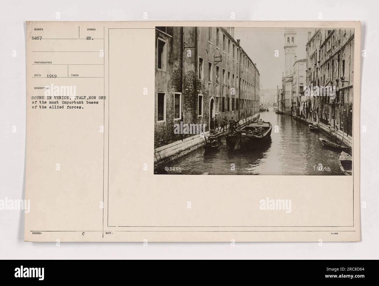 Allied forces stationed in Venice, Italy during World War One. This ...