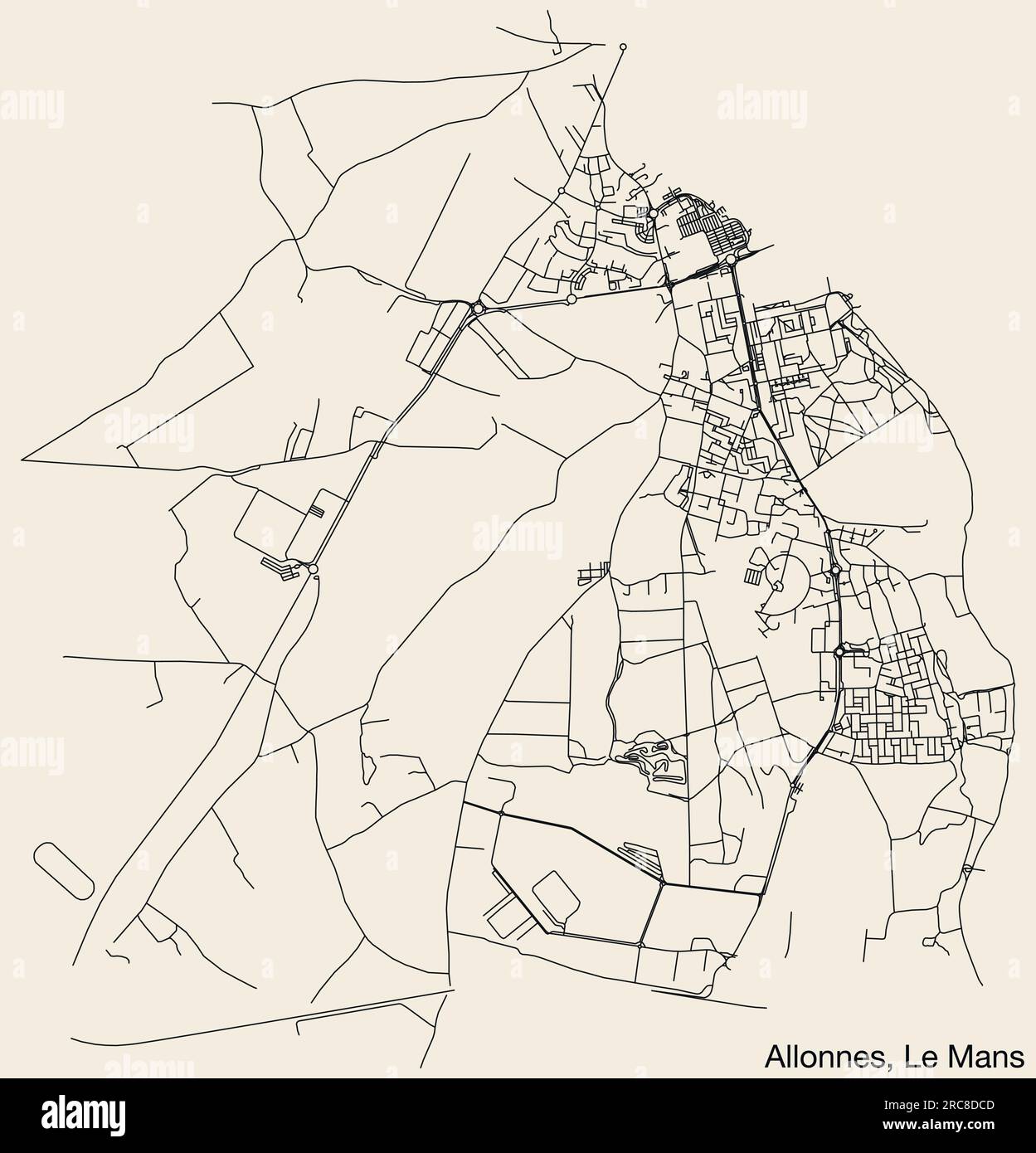 Le mans france map hi-res stock photography and images - Alamy