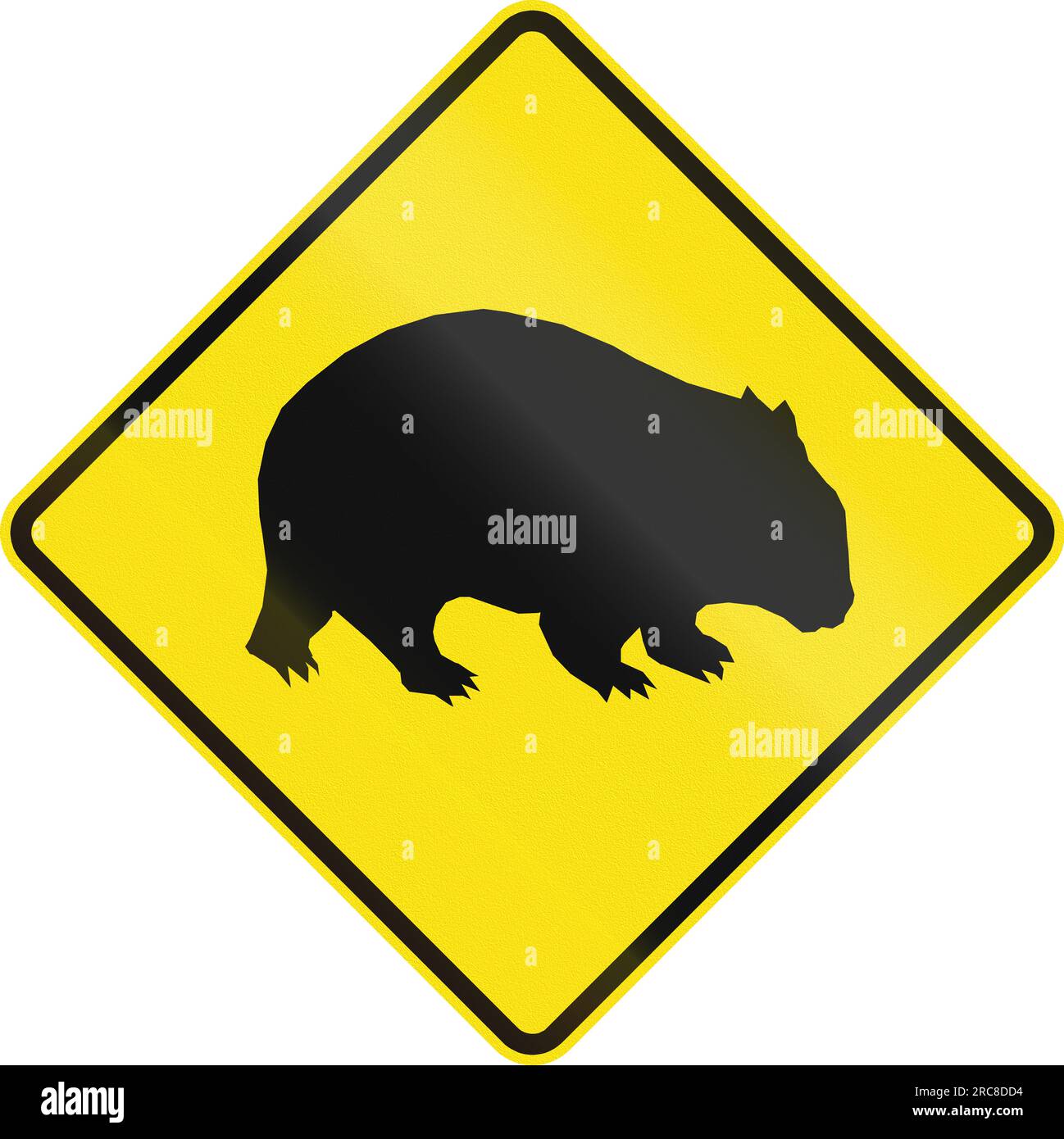 Australian warning traffic sign - Migrating bears Stock Photo - Alamy