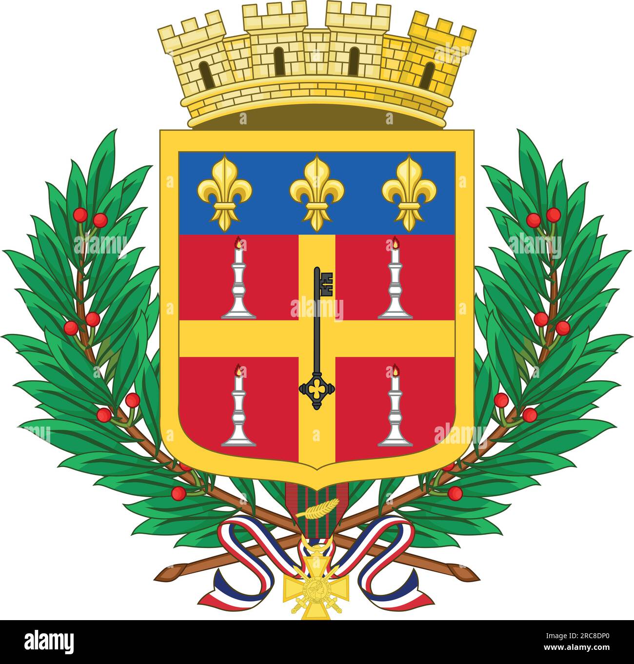 Coat of arms of LE MANS, FRANCE Stock Vector Image & Art - Alamy