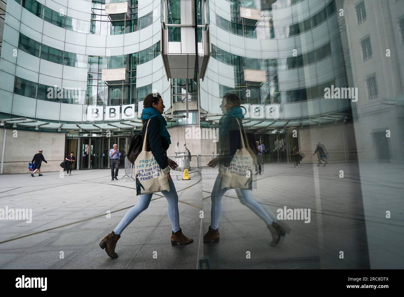 BBC Broadcasting house, in central London, after presenter Huw Edwards ...