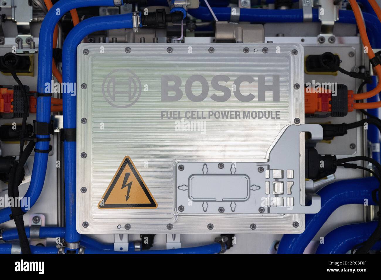 Stuttgart, Germany. 12th July, 2023. The Bosch logo can be seen on a ...