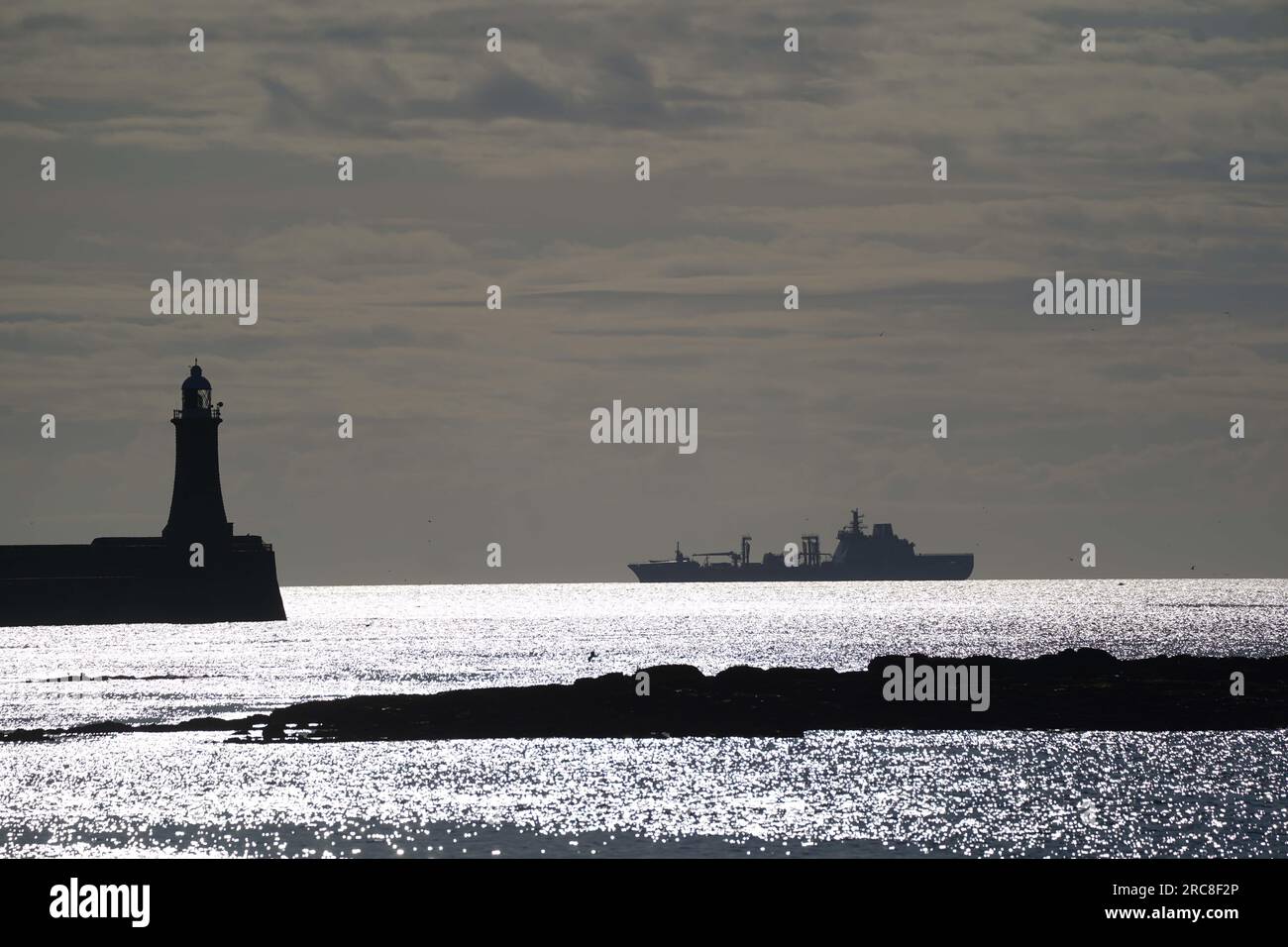 RFA Tideforce, a Tide-class replenishment tanker of the British Royal ...