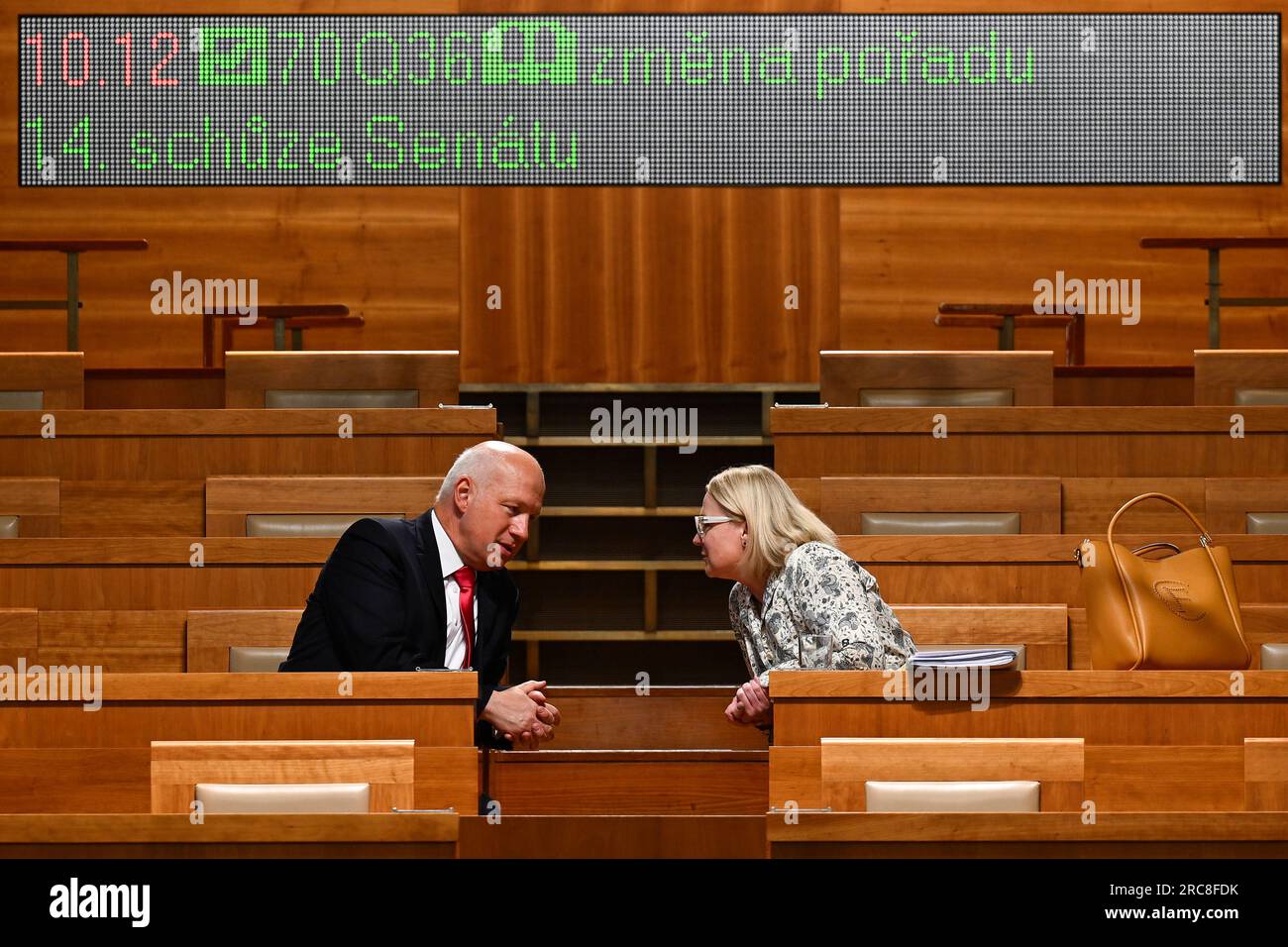 Prague, Czech Republic. 13th July, 2023. Senate session to debate Czech ...