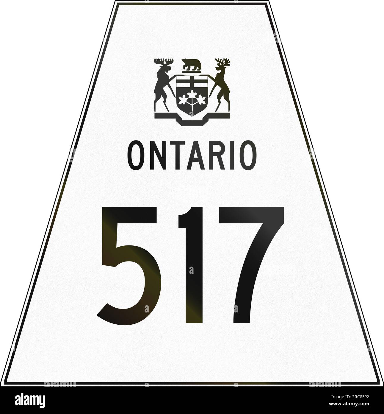 Canadian highway shield of Ontario highway number 517 Stock Photo - Alamy