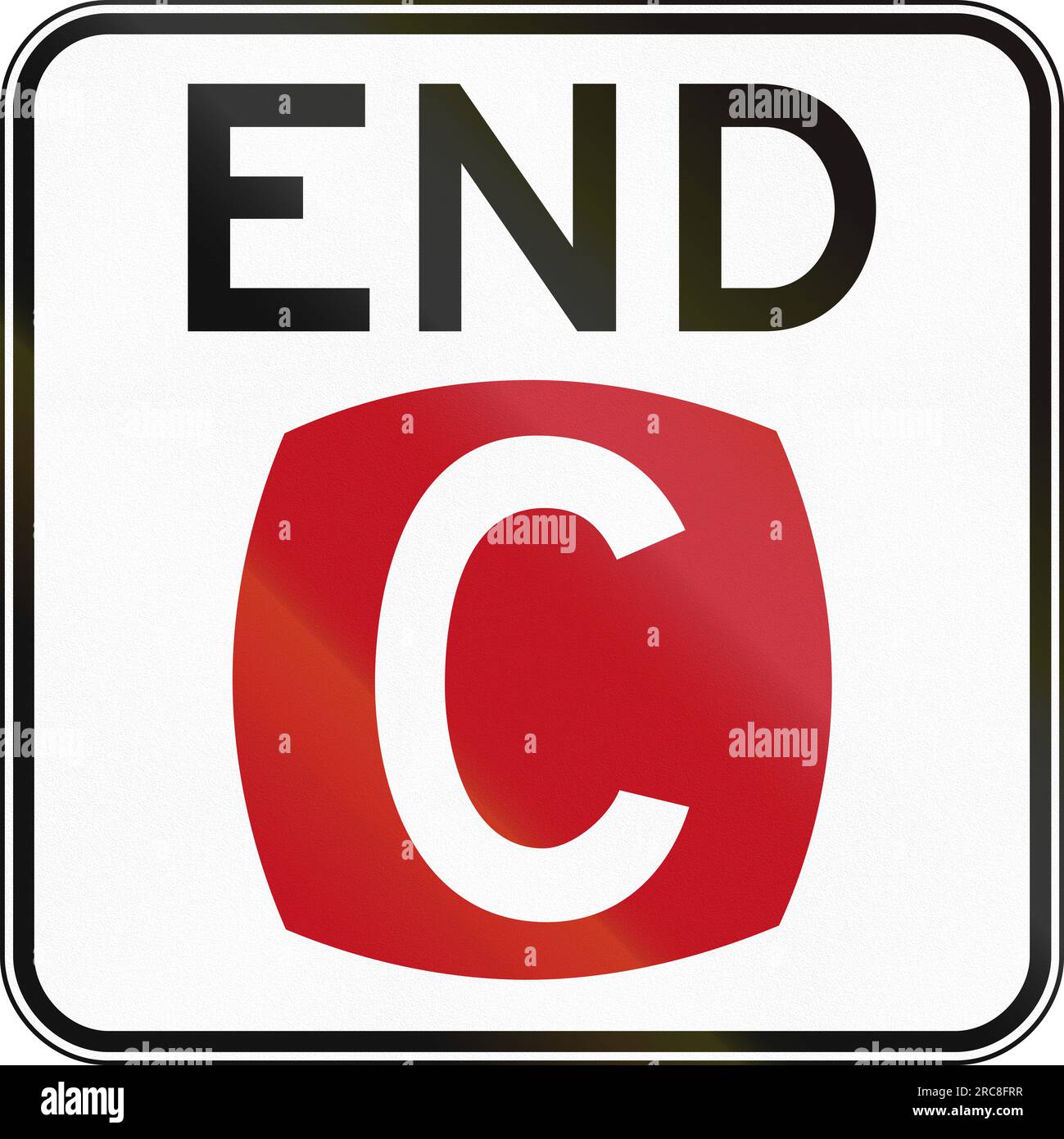 Australian regulatory sign - End of Clearway Stock Photo - Alamy