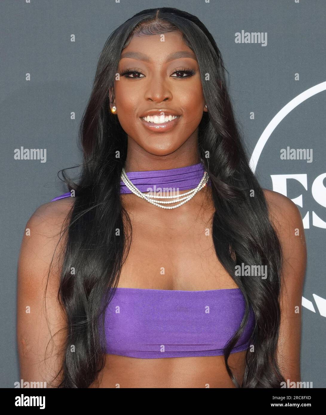 Los Angeles, USA. 12th July, 2023. Flau'jae Johnson arrives at The 2023 ESPY Awards held at the ...
