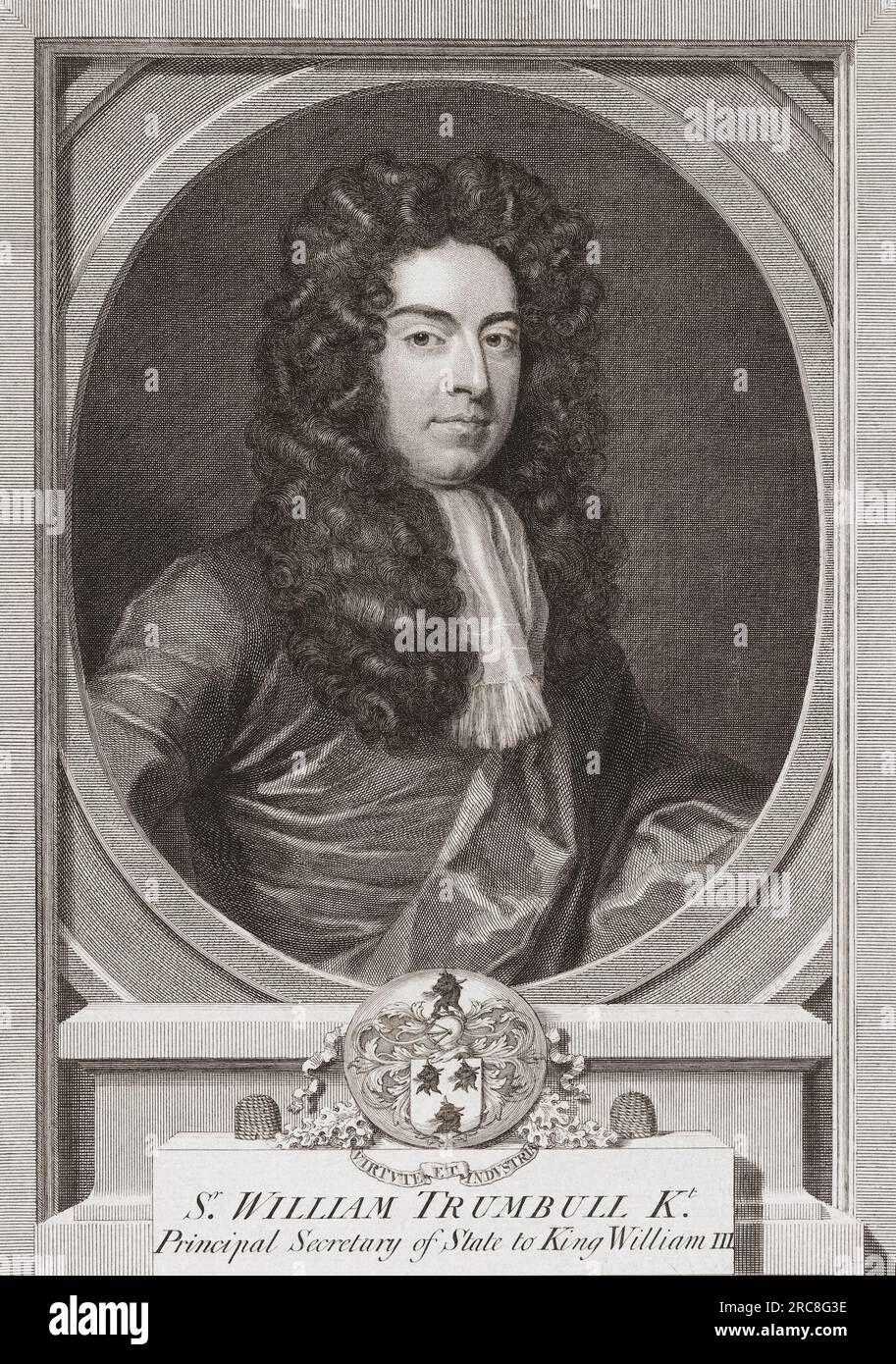 Sir William Trumbull, 1639 - 1716. English statesman and civil lawyer ...
