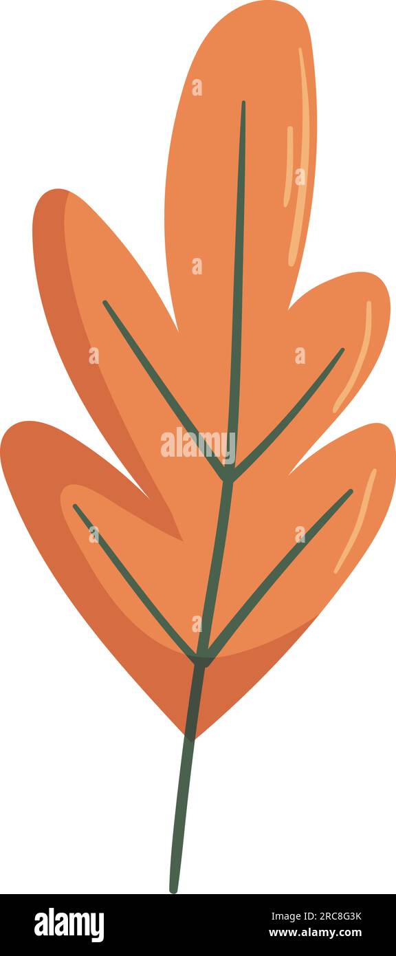 Autumn forest orange leaf illustration Stock Vector Image & Art - Alamy