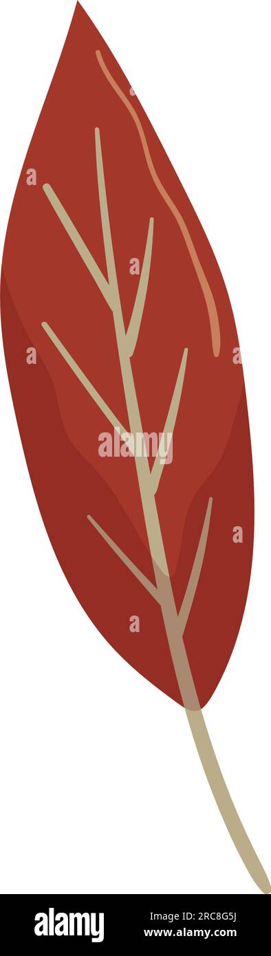 Autumn forest red leaf illustration Stock Vector Image & Art - Alamy