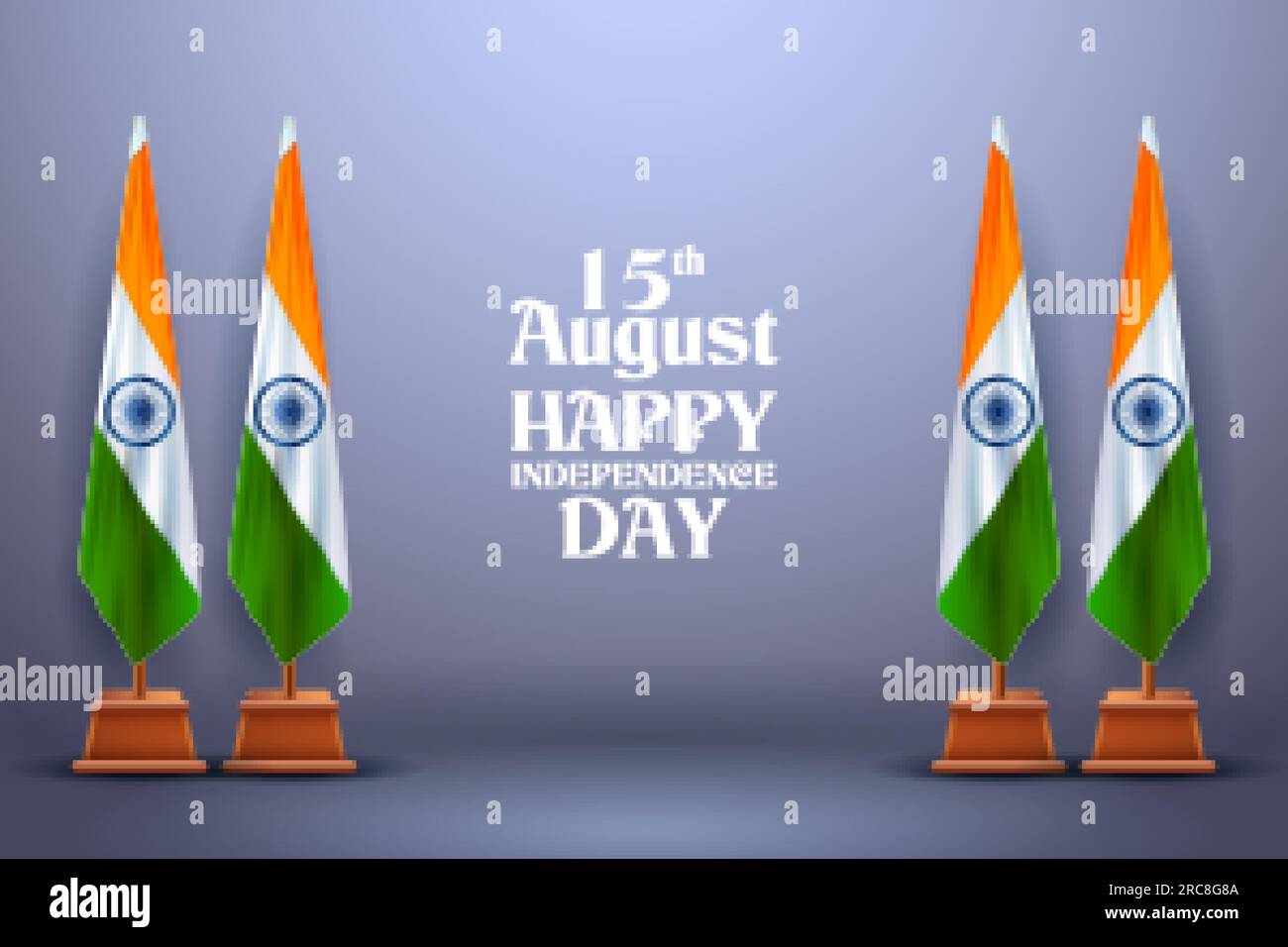 abstract tricolor banner with Indian flag for 15th August Happy ...