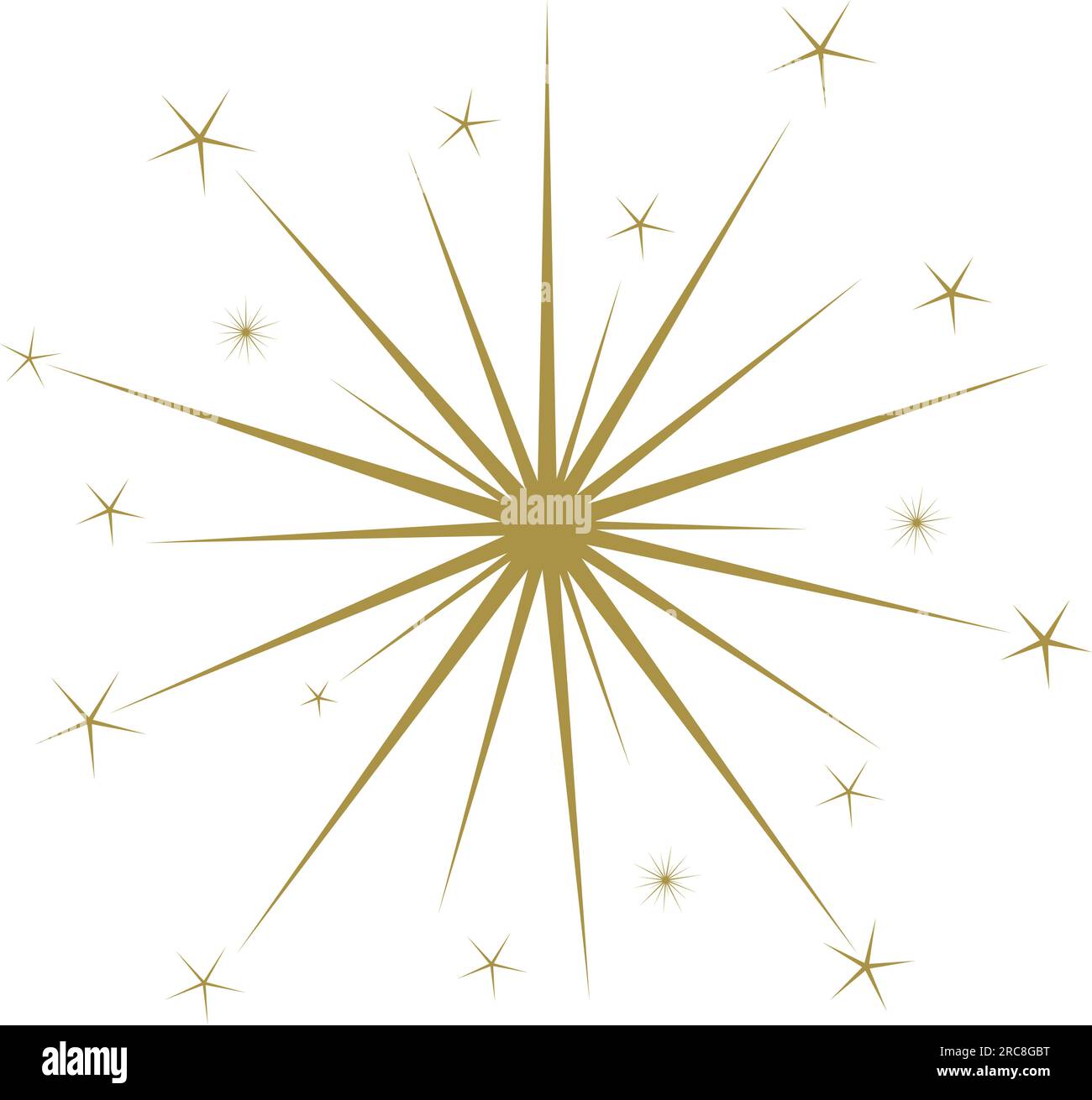 Christmas Star Sparkle abstract vector in Gold. Isolated Background ...