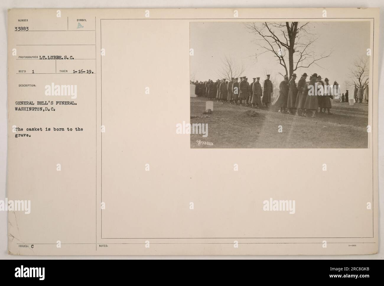 Image depicting the funeral of General Bell in Washington, D.C. on ...