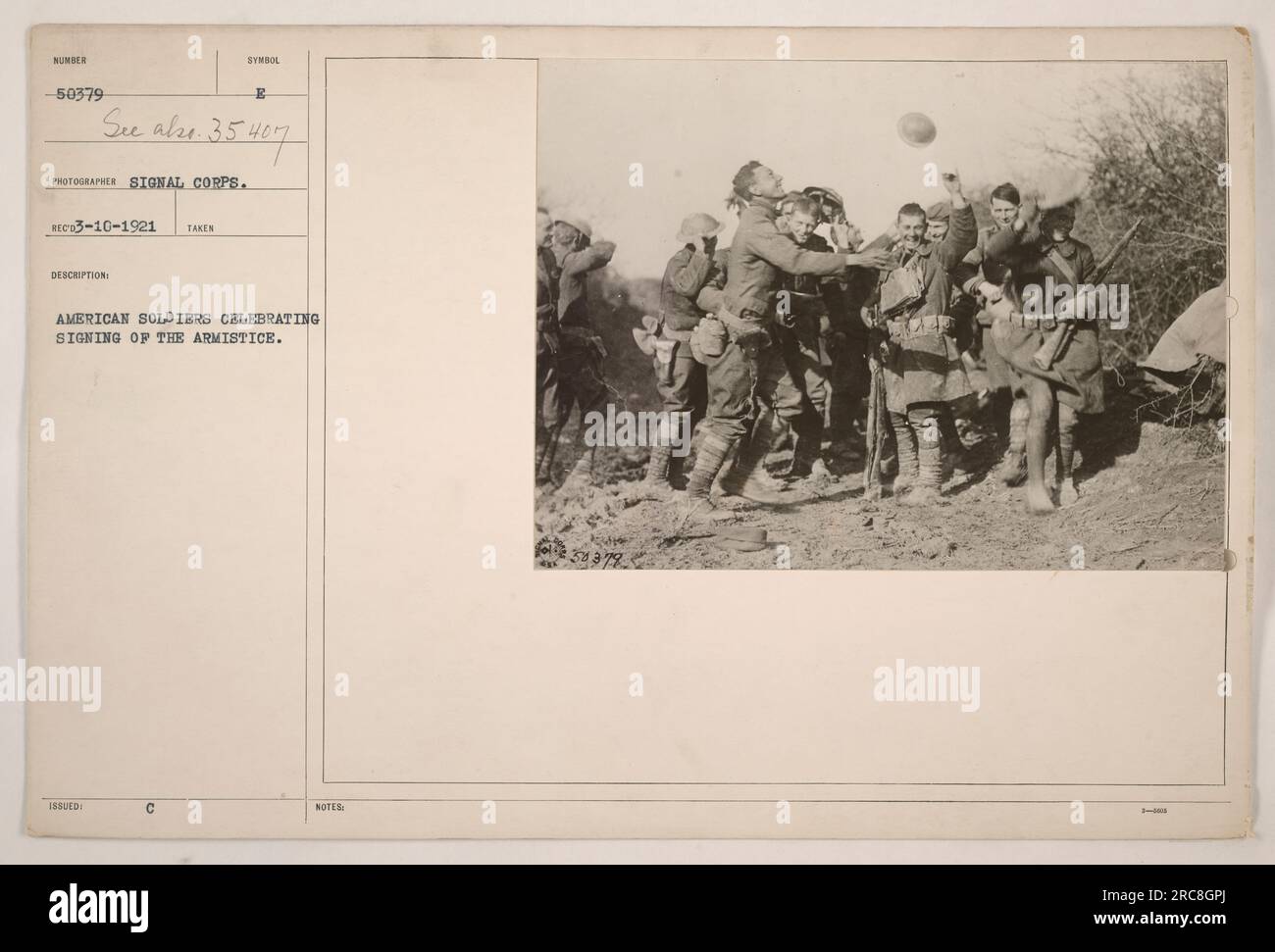 American soldiers express joy and relief after the signing of the ...
