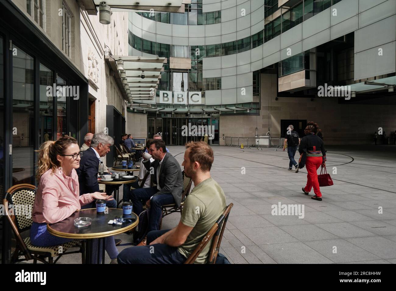 BBC Broadcasting house, in central London, after presenter Huw Edwards ...