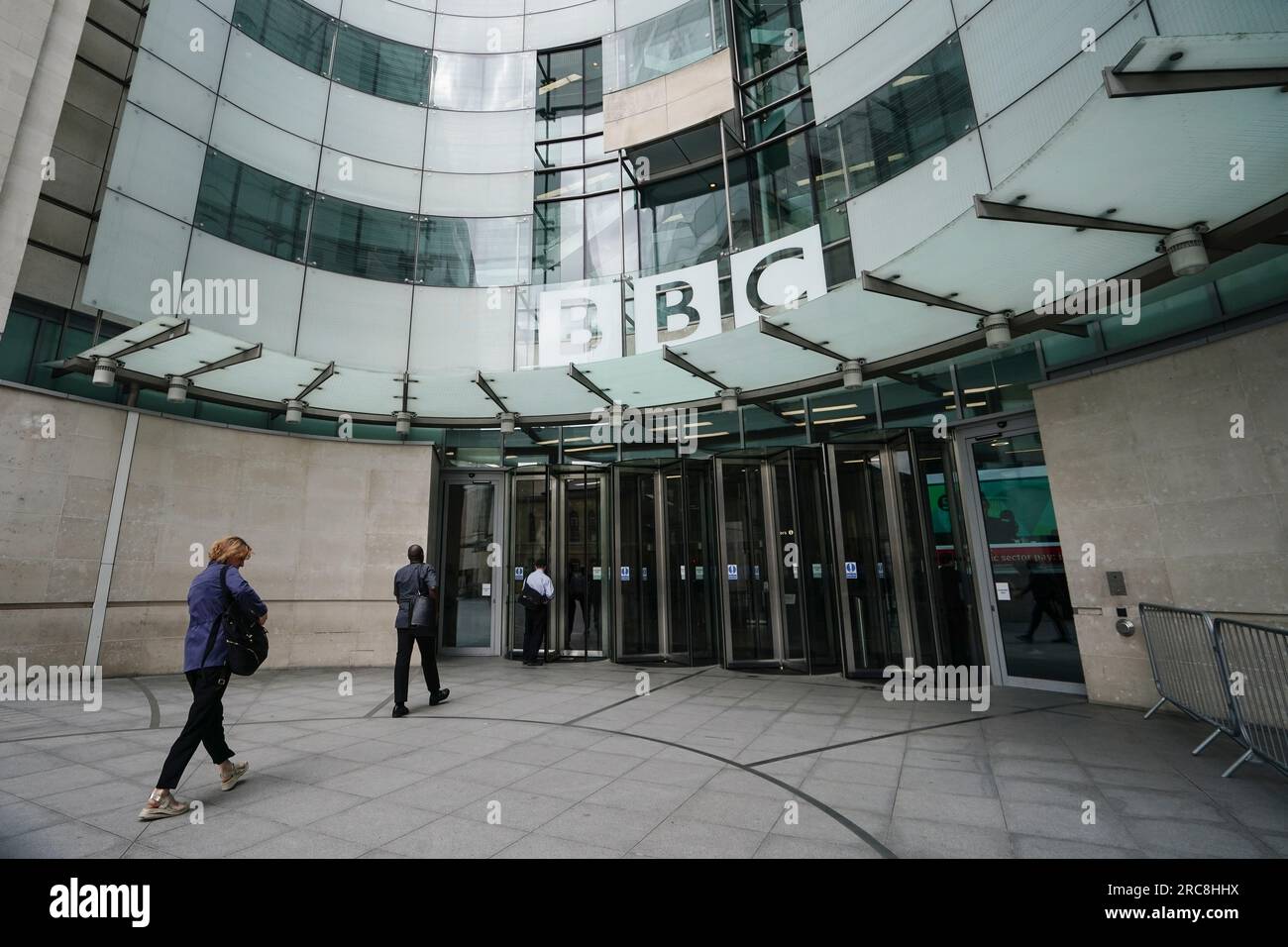 BBC Broadcasting house, in central London, after presenter Huw Edwards ...