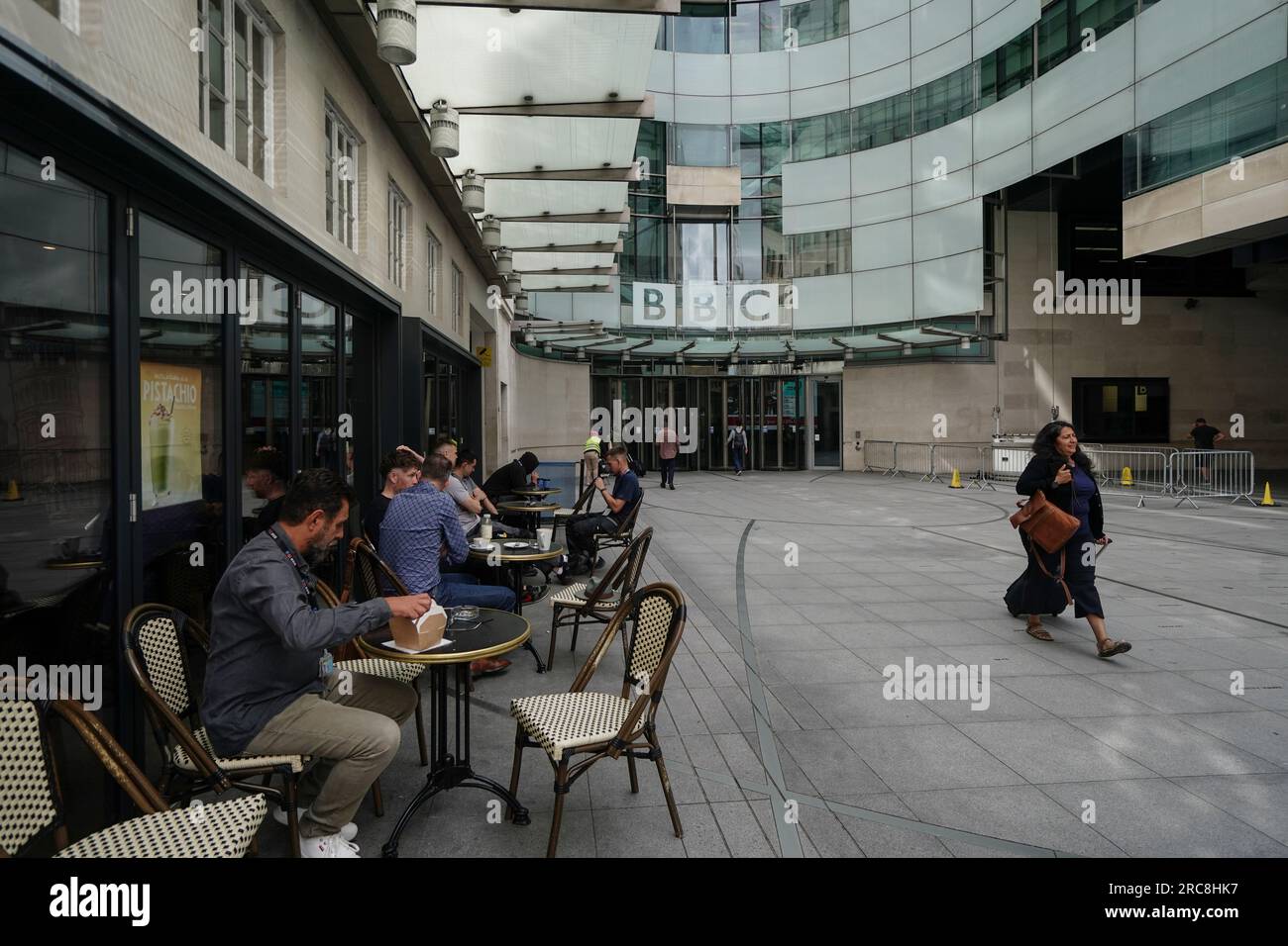 BBC Broadcasting house, in central London, after presenter Huw Edwards ...