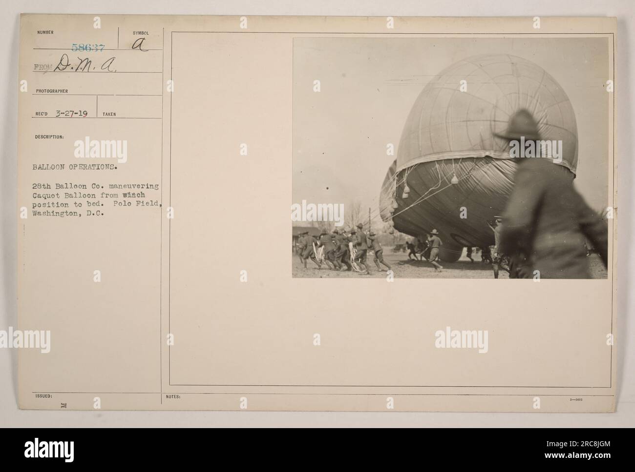 Balloon operations during wwi hi-res stock photography and images - Alamy
