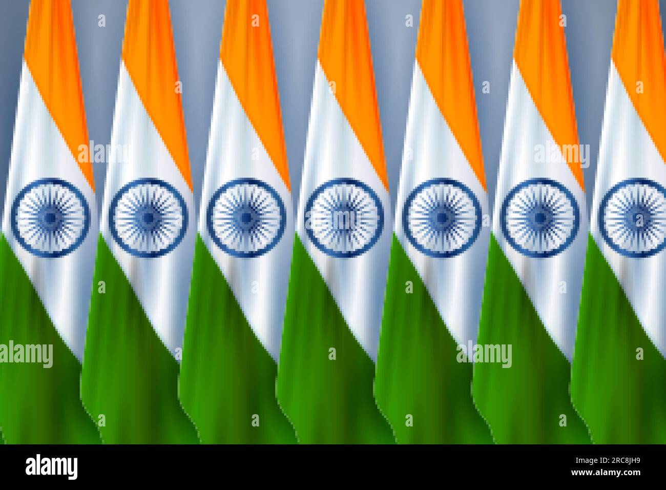 abstract tricolor banner with Indian flag for 15th August Happy ...