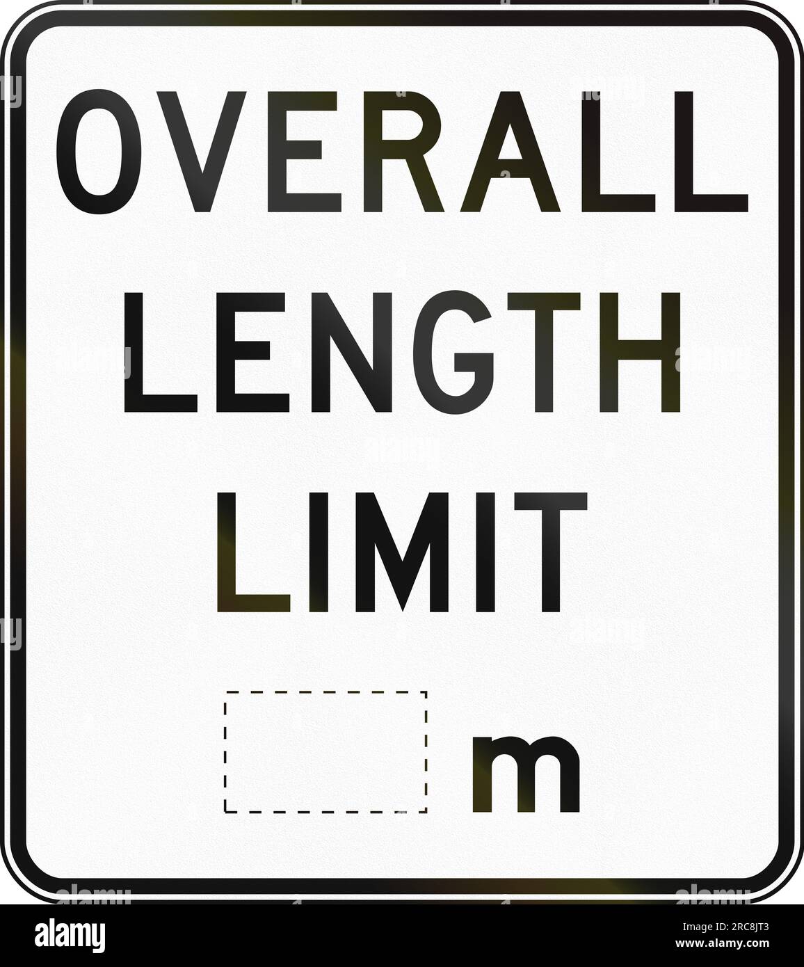 An Australian regulatory sign - Length limit, with copy space Stock ...