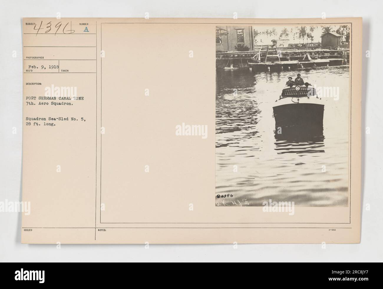 Image description: "Feb. 9, 1918 - A photograph taken at Fort Sherman, Canal Zone, showcasing ...