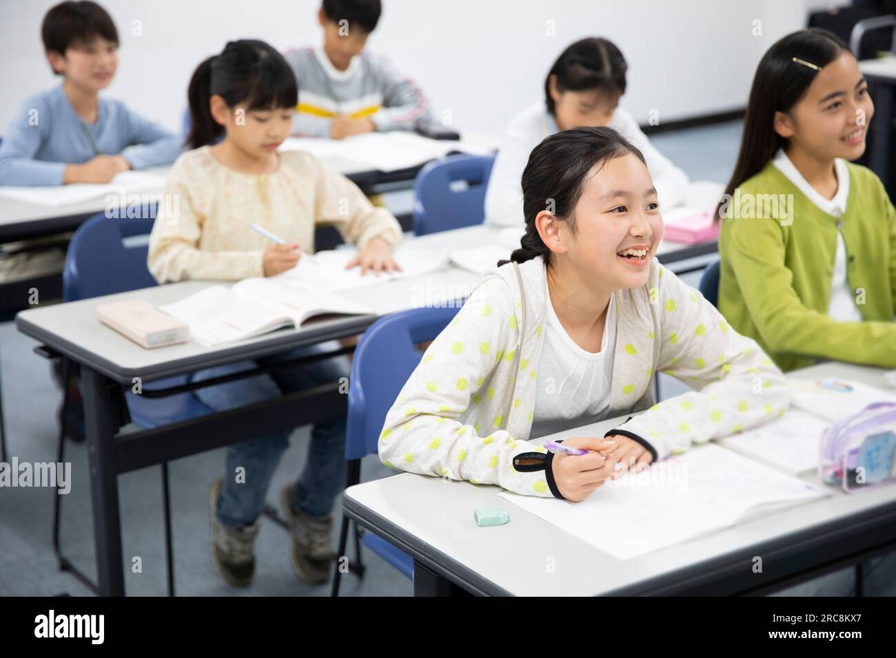 Student taking exam worried hi-res stock photography and images - Alamy
