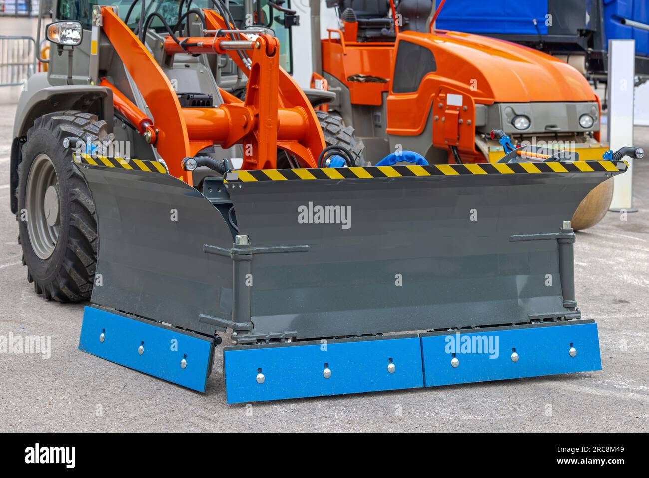 High Performance Snow Plow U Shape With Wings Front Stock Photo - Alamy
