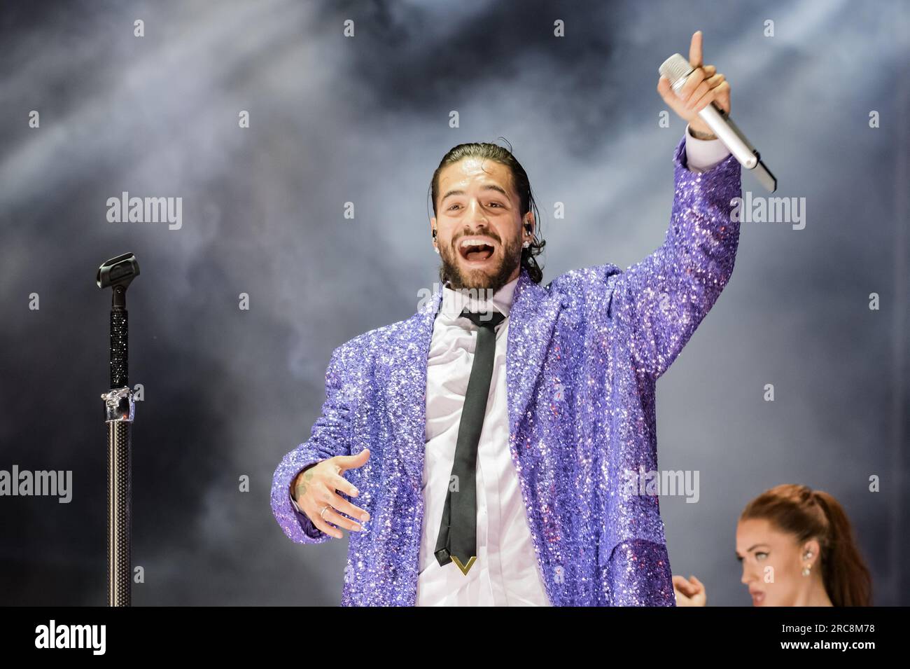 Rome, Italy. 12th July, 2023. Maluma, real name Juan Luis Londono Arias ...