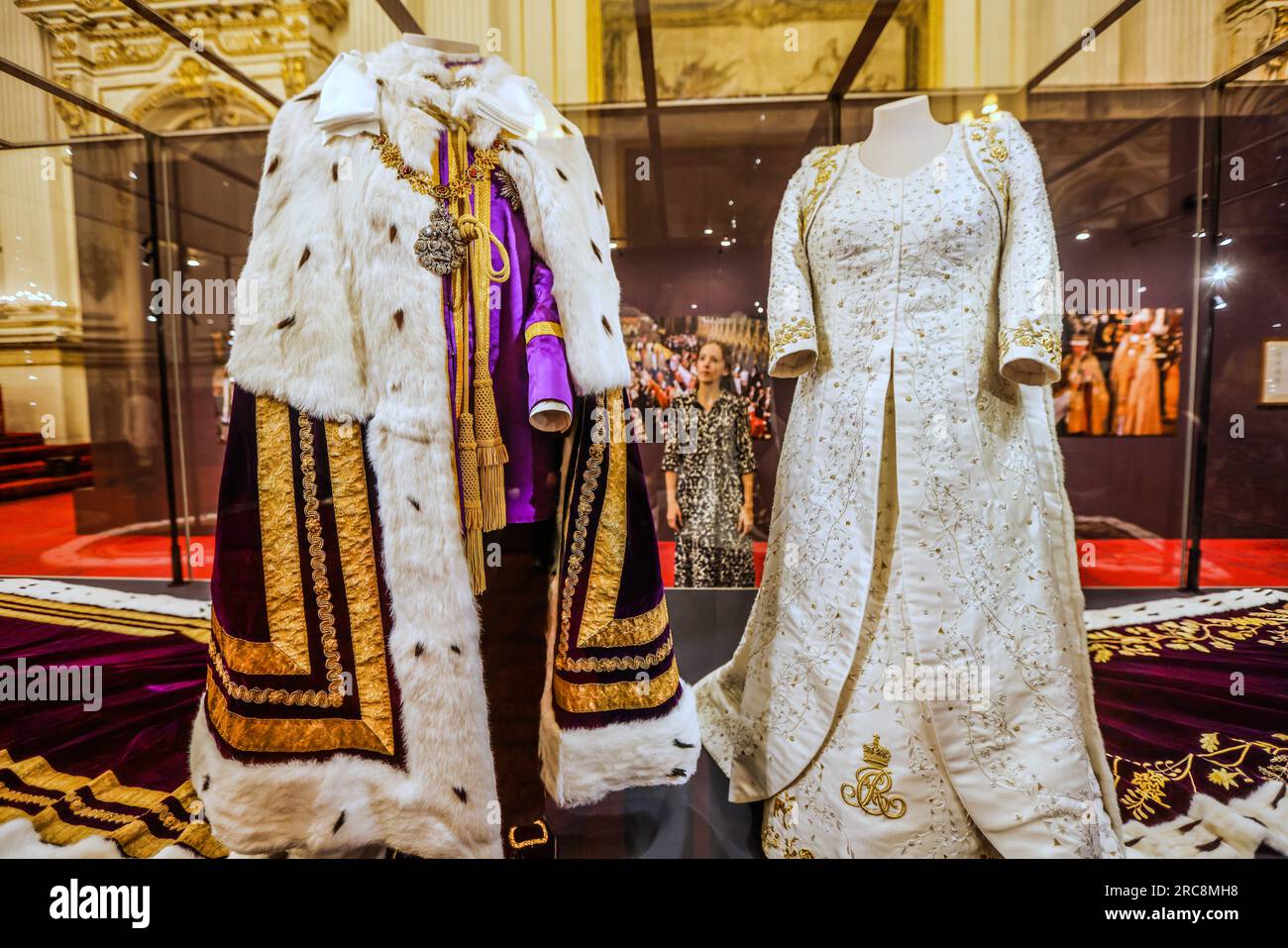 London UK Thursday 13 July 2023 The King and Queen's magnificent Robes ...