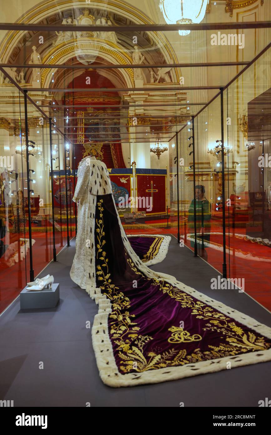 London UK Thursday 13 July 2023 The King and Queen's magnificent Robes ...