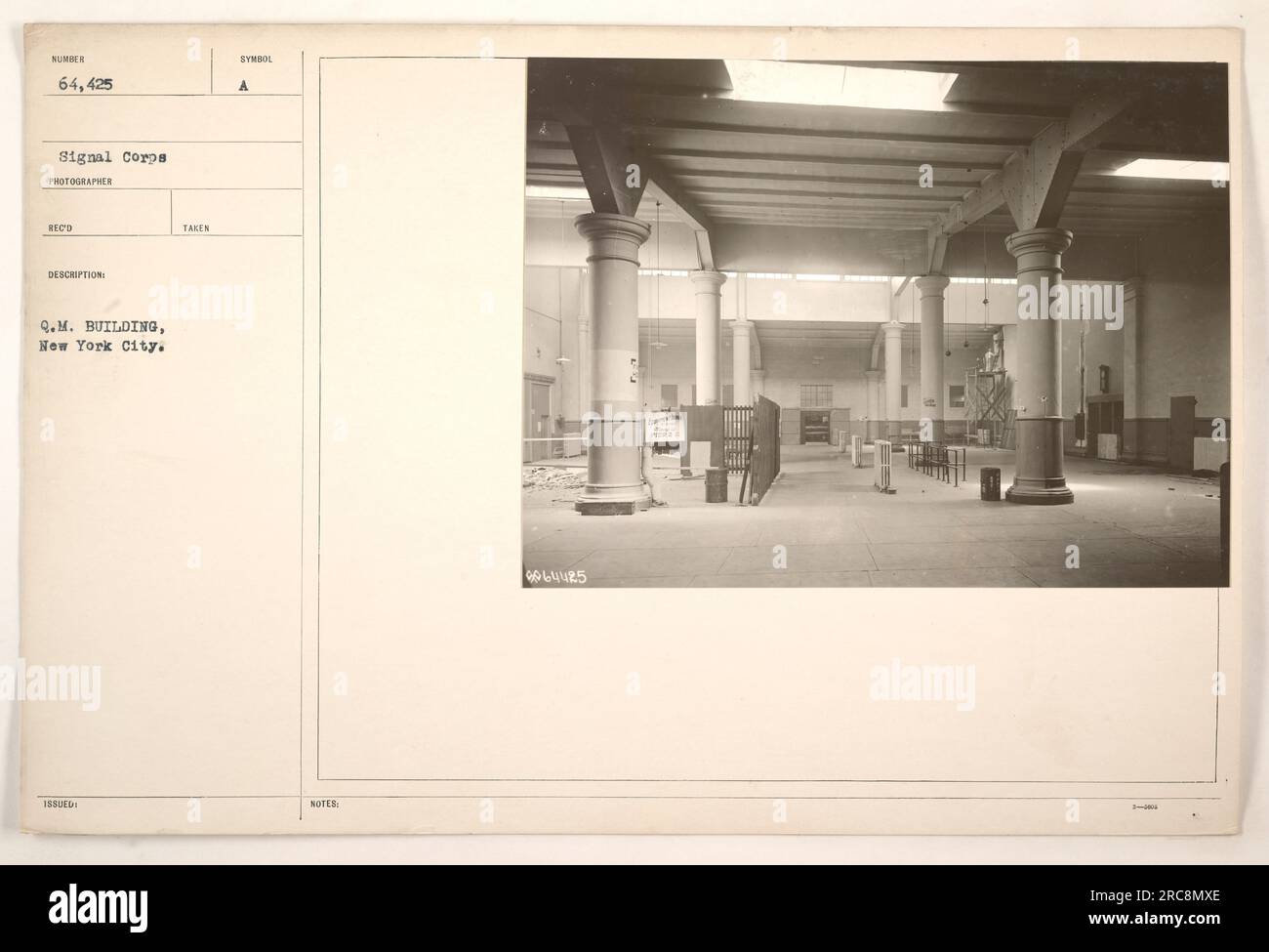 Image of the 189 Quartermaster (Q.M.) Building in New York City during ...