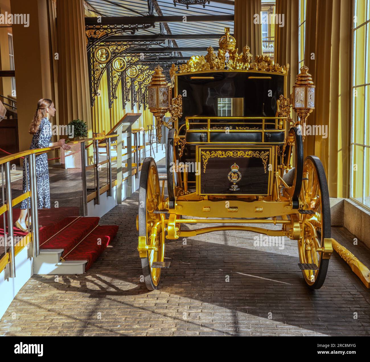 London UK Thursday 13 July 2023 The Diamond Jubilee State Coach, which ...