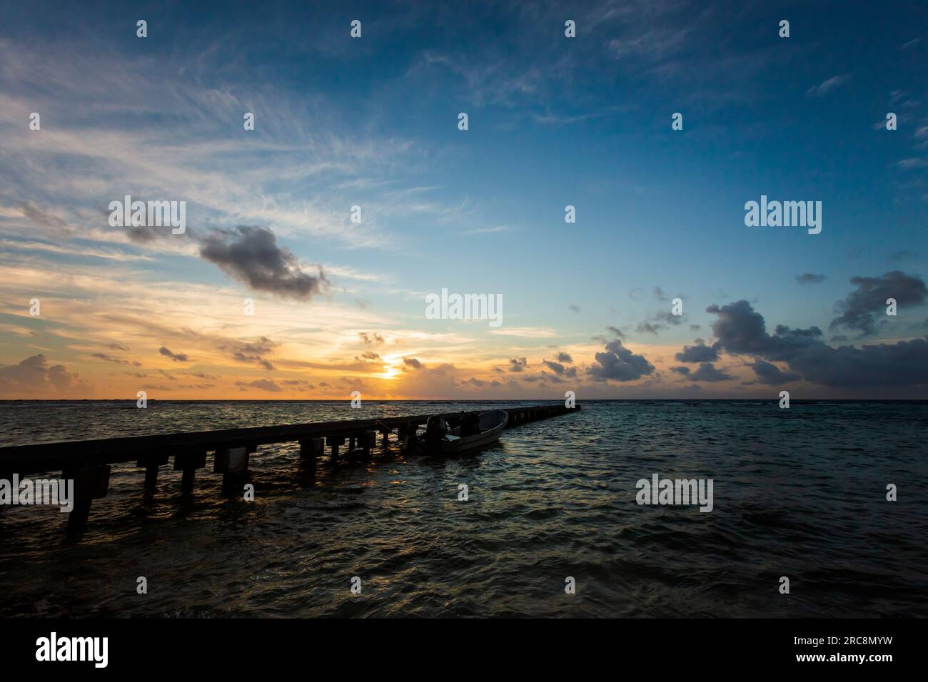 Beautiful caribbean landscape photo taken in Mahahual beach in Mexico ...