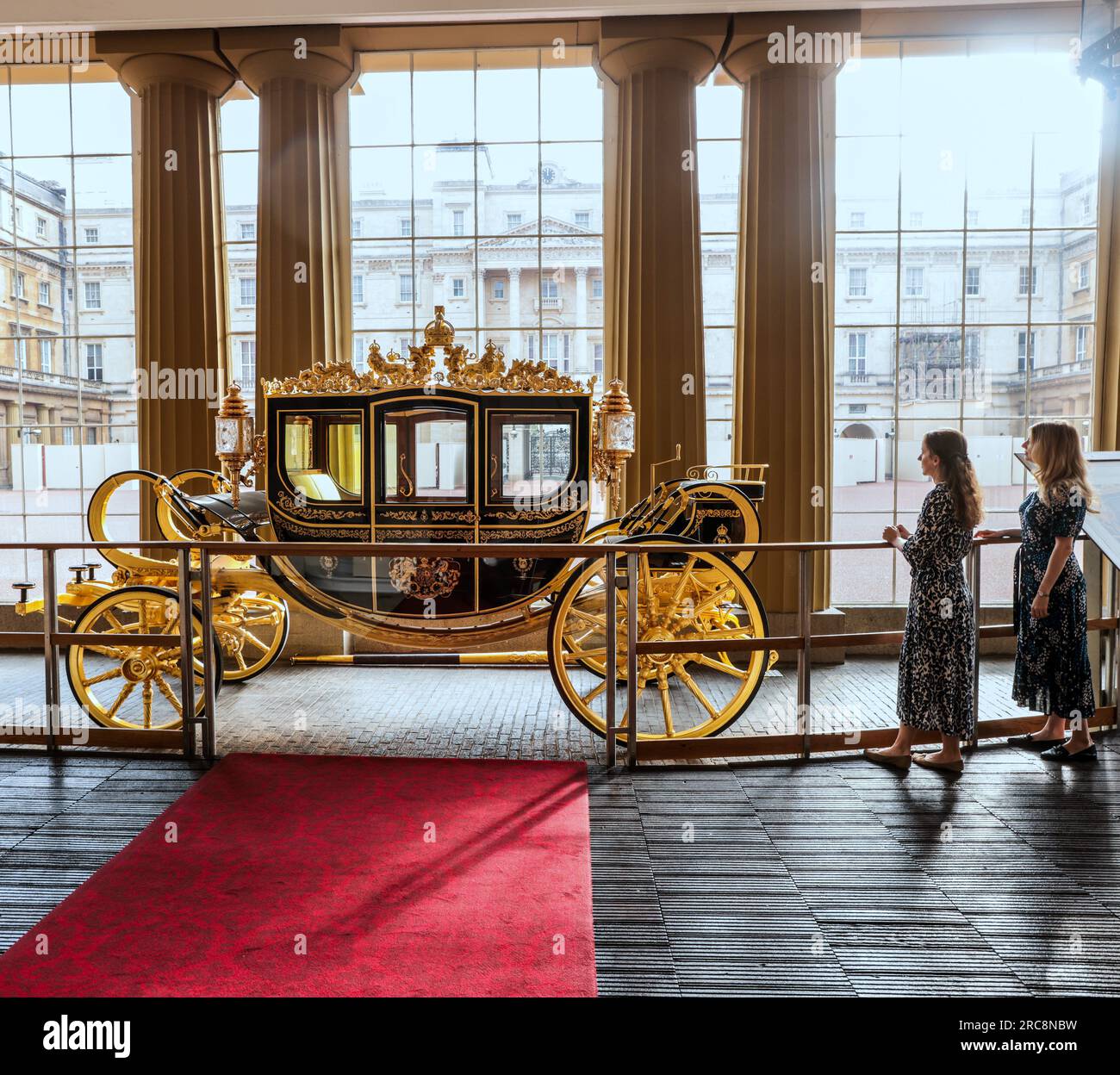 London UK Thursday 13 July 2023 The Diamond Jubilee State Coach, which ...