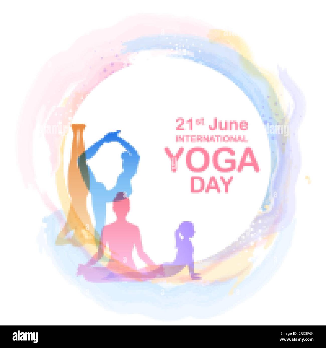 people doing asana and meditation practice for International Yoga Day ...