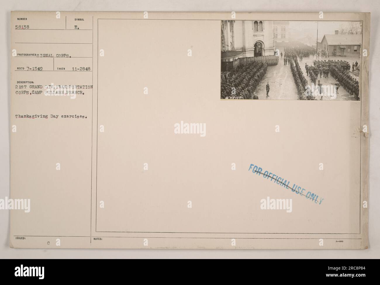 218th grand division transportation corps hi-res stock photography and ...