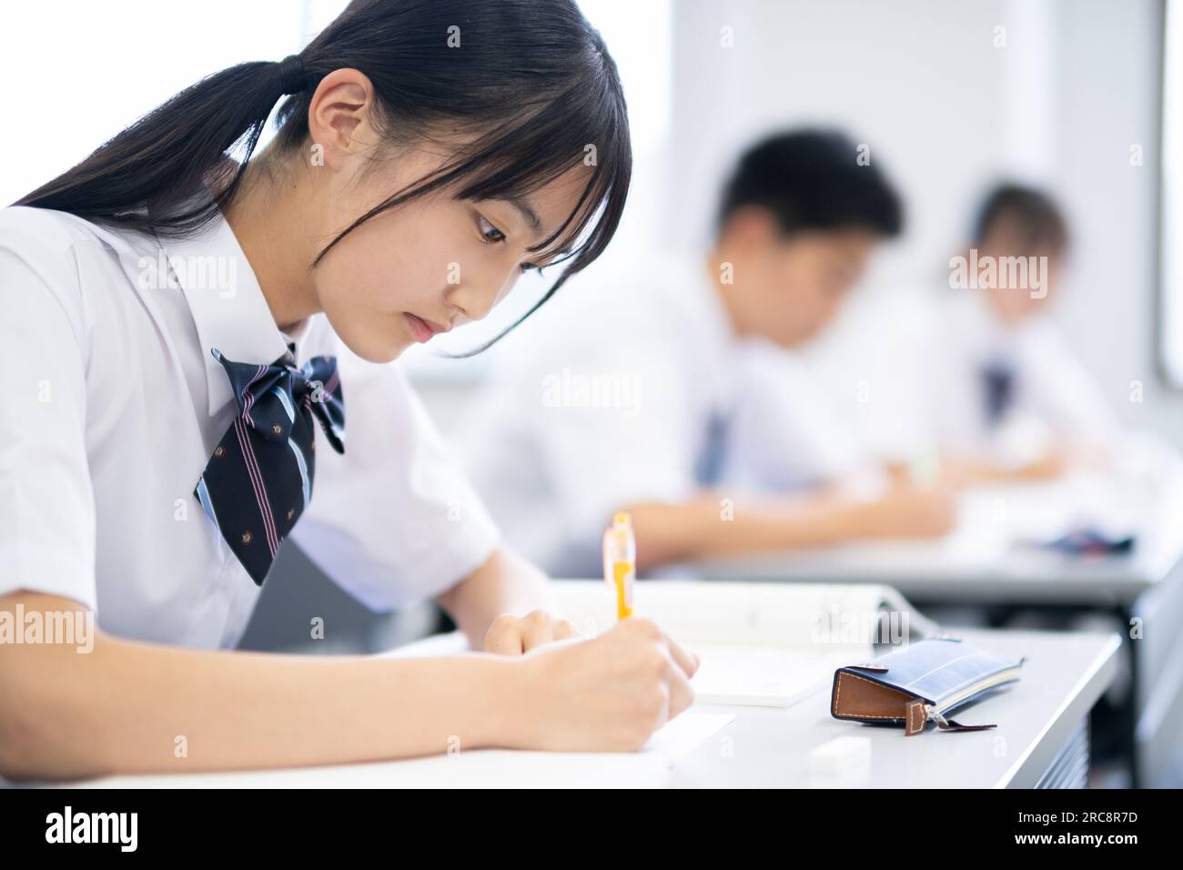 Student taking a class Stock Photo - Alamy