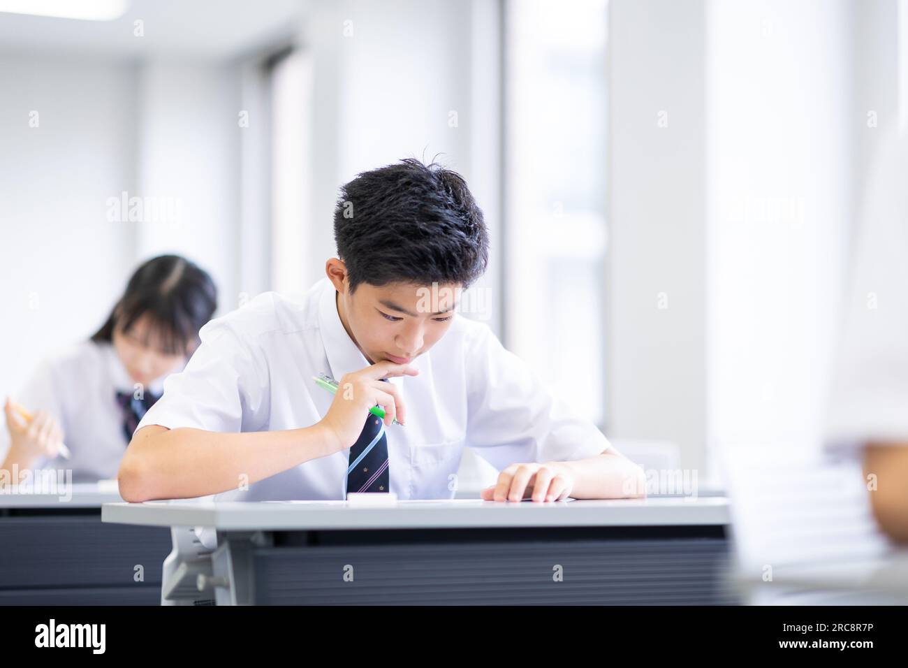 Student taking a class Stock Photo - Alamy