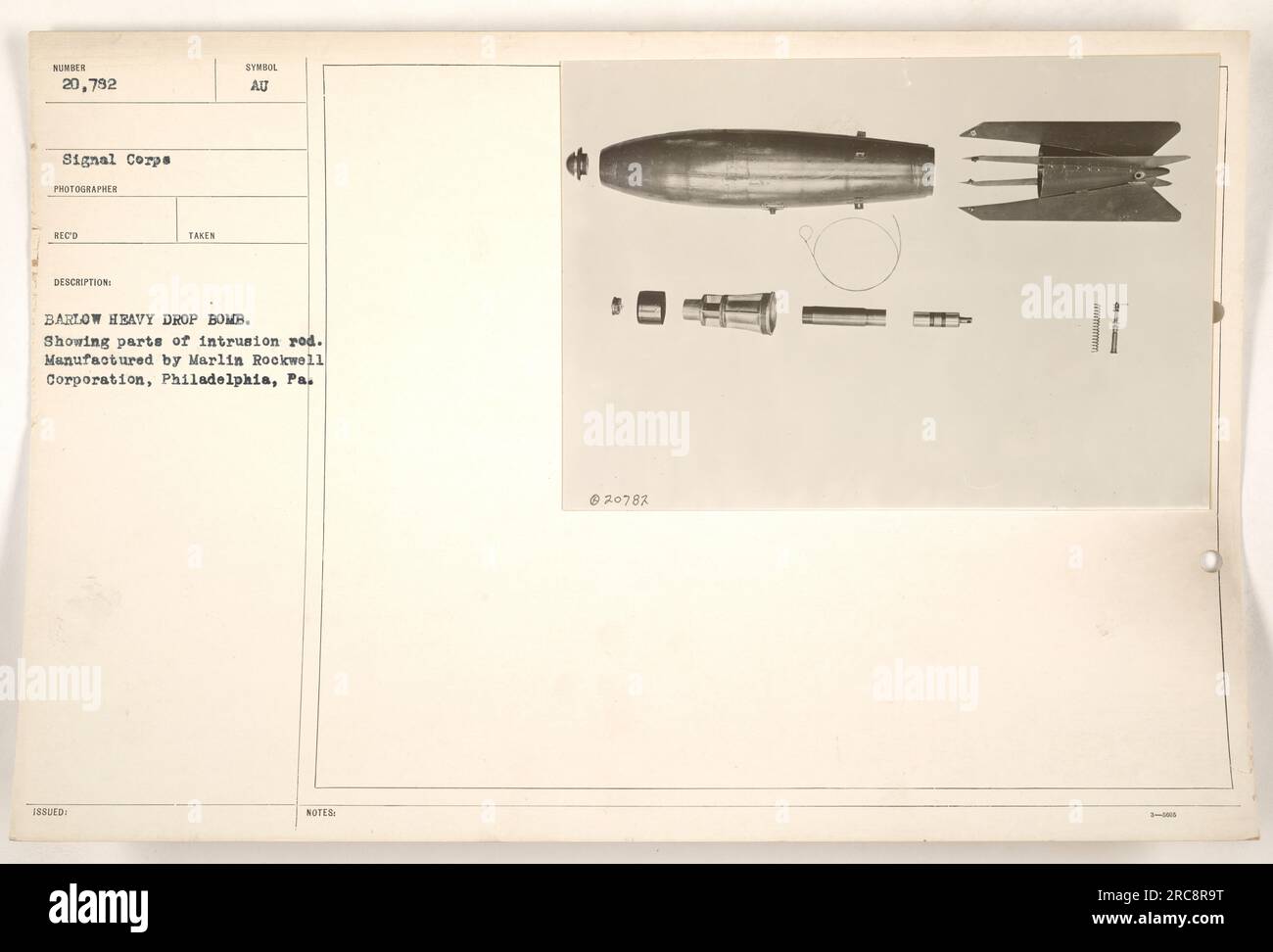 This image shows a close-up of the intrusion rod of the AU Barlow heavy ...