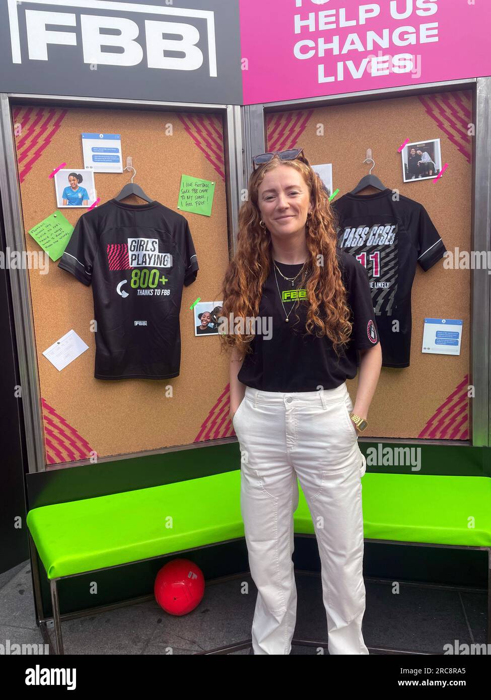 Ceylon Andi Hickman, FBB's head of brand, at the immersive Football ...