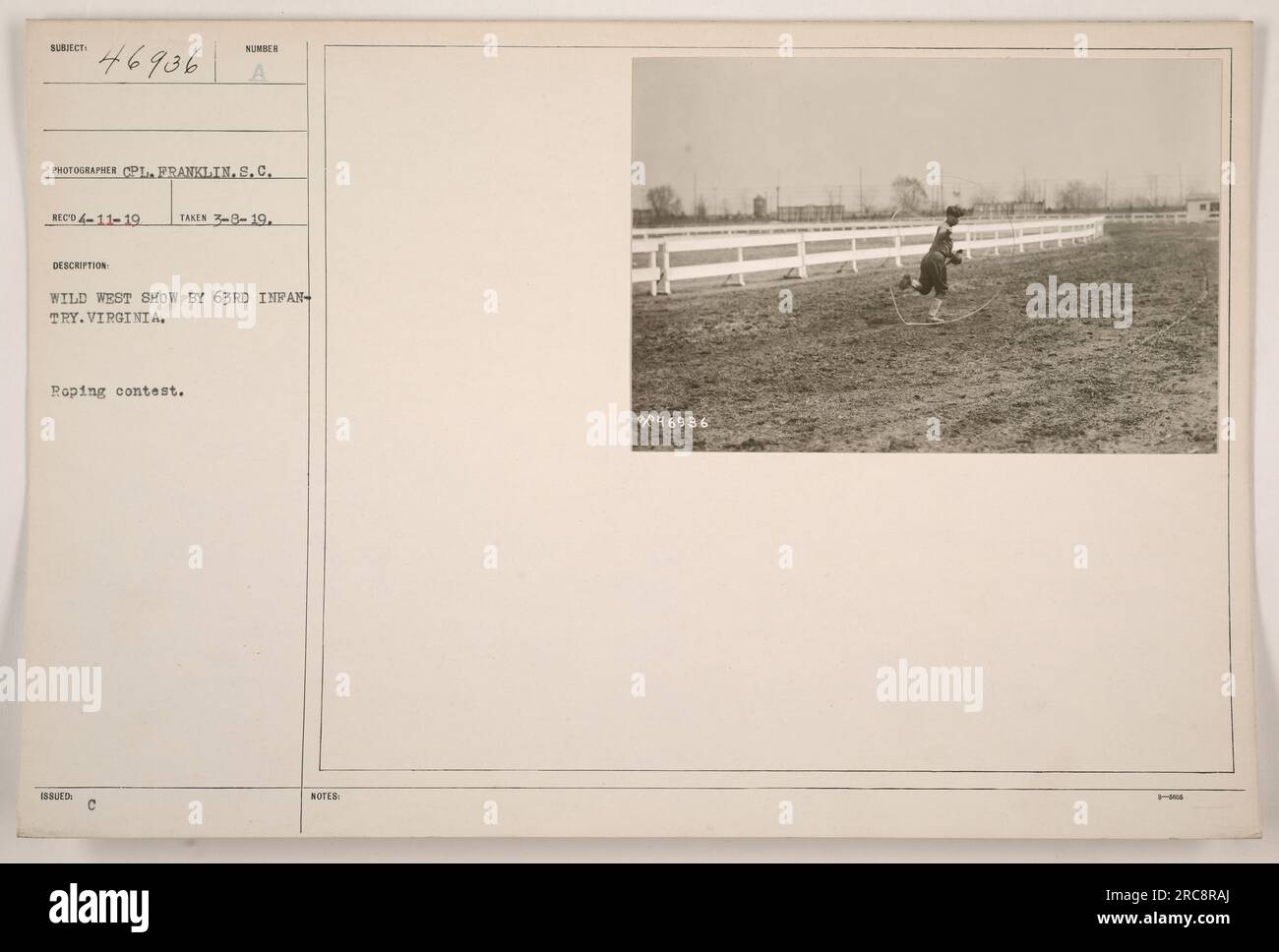 Members of the 63rd Infantry participate in a Wild West Show in ...