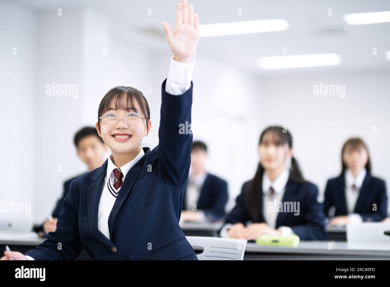 Students taking classes Stock Photo - Alamy