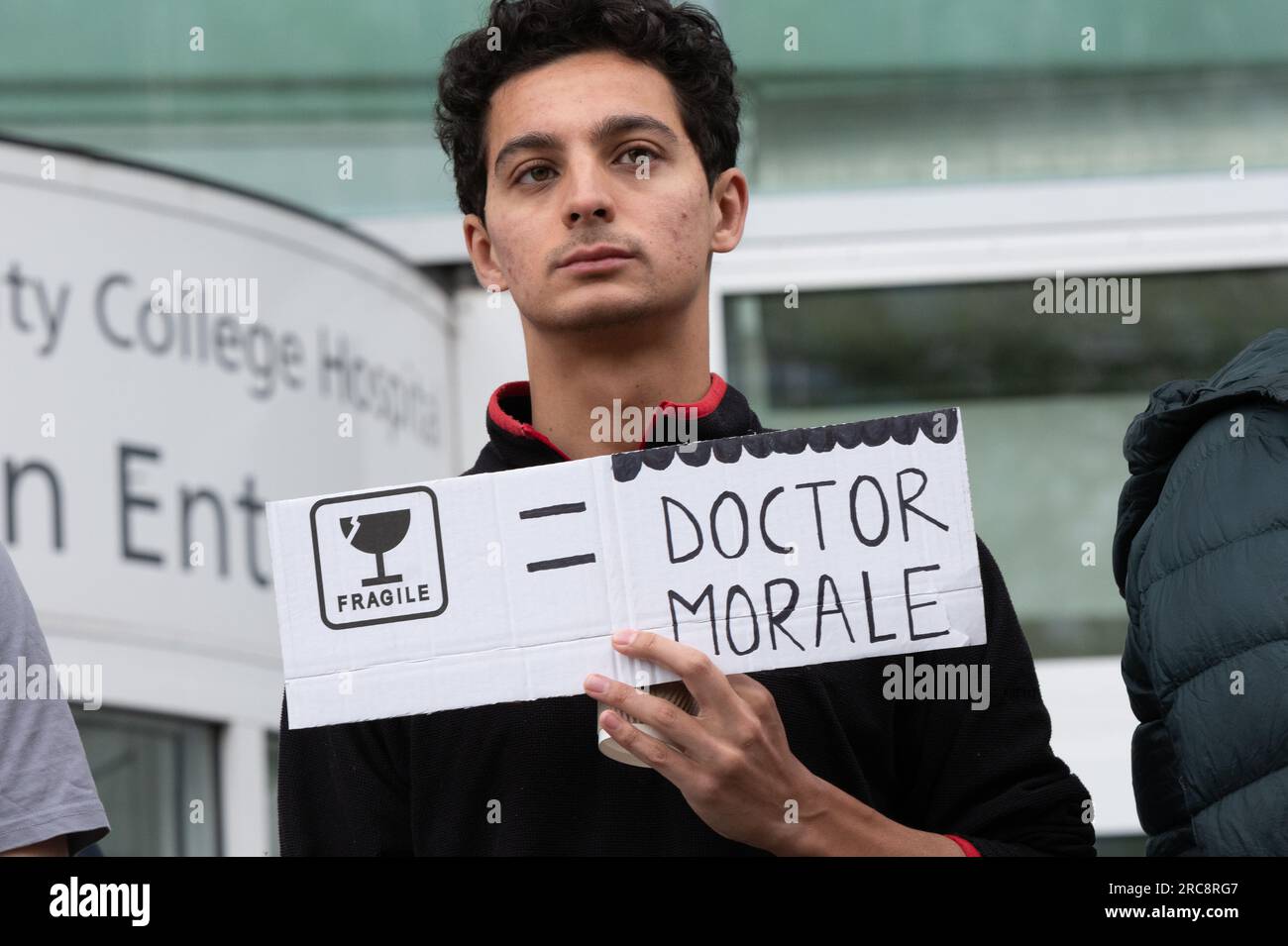 London, UK. 13 July, 2023. Striking National Health Service (NHS ...