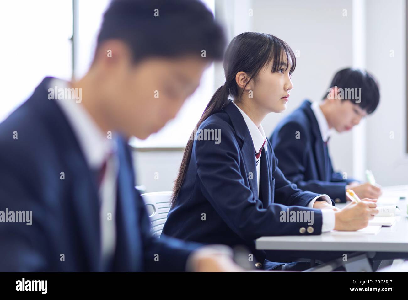 Students taking classes Stock Photo - Alamy
