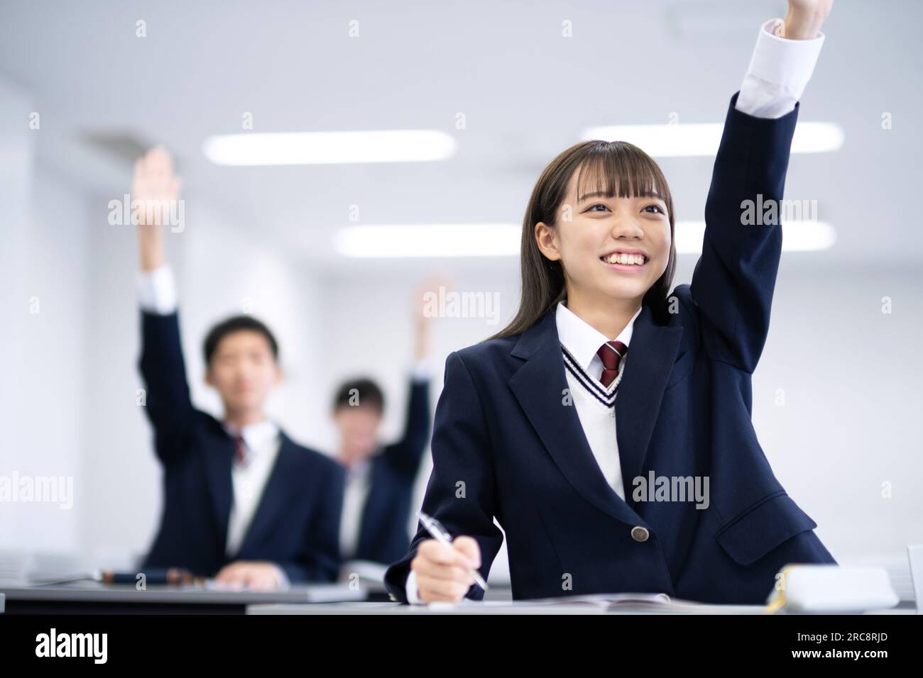 Students taking classes Stock Photo - Alamy