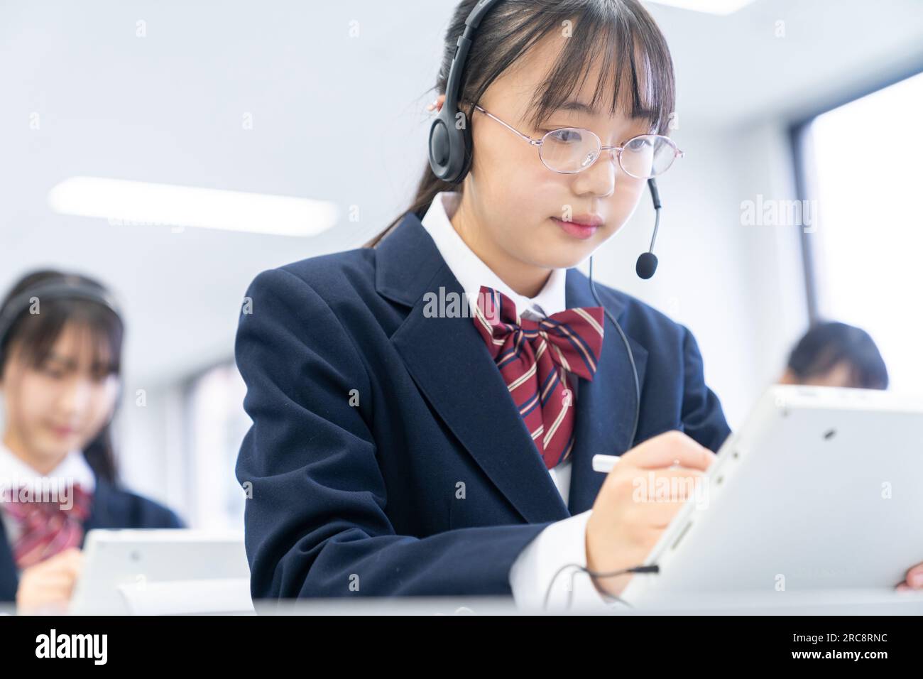 Students taking classes Stock Photo - Alamy